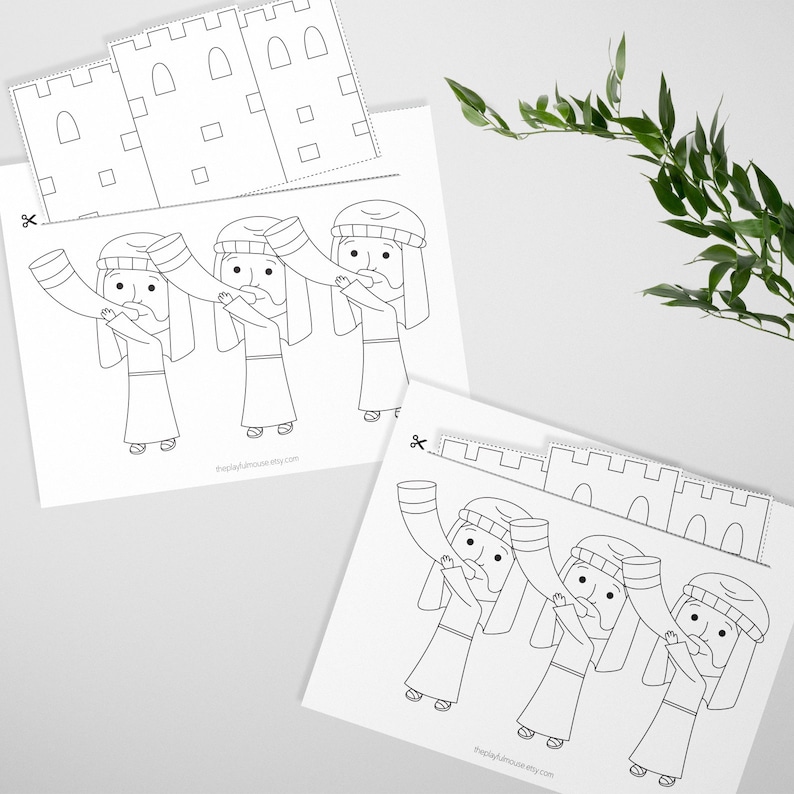 Wall of Jericho Craft, Battle of Jericho Lesson Craft, Sunday School ...