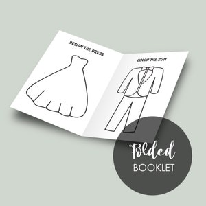Printable Kids Wedding Coloring Booklet, Wedding Activities for Kids ...