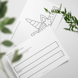 Unicorn Birthday Hat Printable Crown, Paper Hat Craft, Preschool Crafts ...