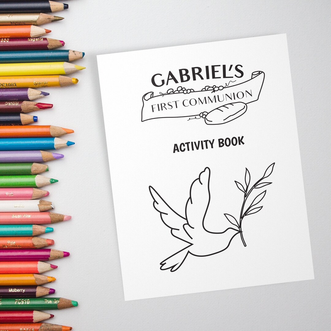 Printable First Communion Activity Booklet, First Communion Activities ...