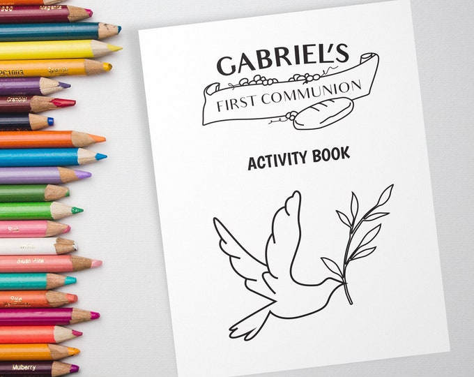 Printable First Communion Activity Booklet, First Communion Activities ...