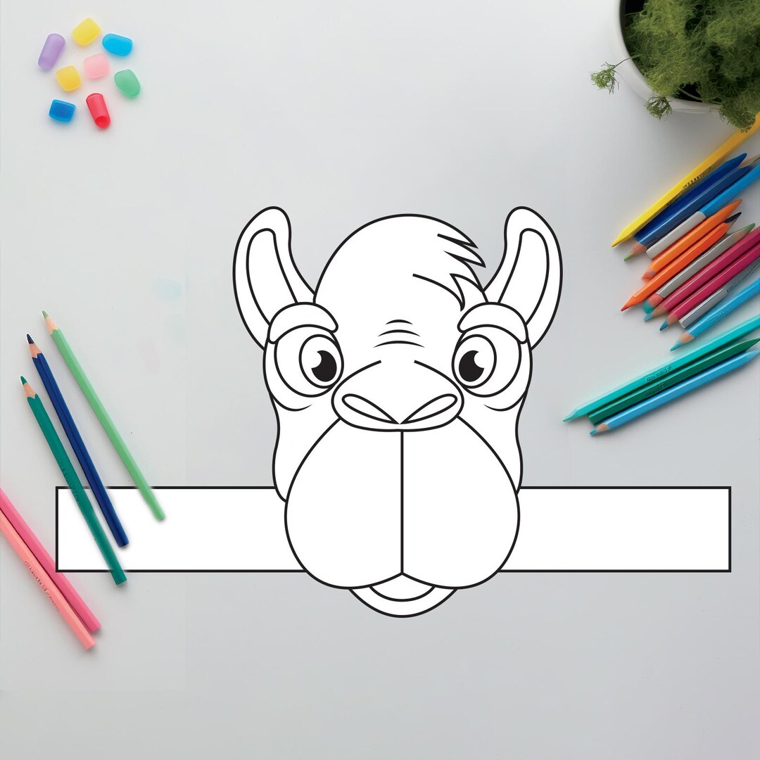 Camel Paper Printable Crown, Camel Hat Craft, Camel Printable Crafts ...