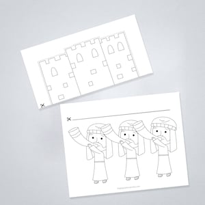 Wall of Jericho Craft, Battle of Jericho Lesson Craft, Sunday School ...