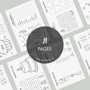 Printable Birthday Activity Booklet, Birthday Activities for Kids ...