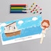 Jesus Walks on Water Printable Craft, Jesus Walks on Water Coloring ...