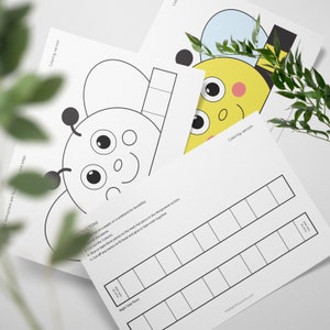 Bee Hat Printable Crown, Bee Paper Hat Craft, Easy Preschool Crafts ...