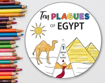 Plagues of Egypt Bible Story Activity, Sunday School Lesson, Ten ...
