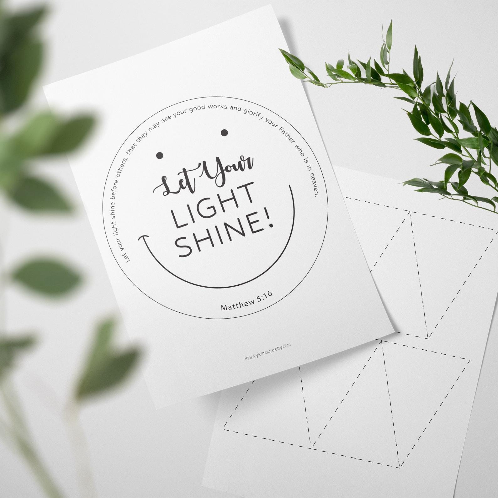 Let Your Light Shine Craft, Christian Craft for Kids, Sunday School ...