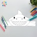 Shark Paper Printable Crown, Shark Hat Craft, Shark Printable Crafts ...