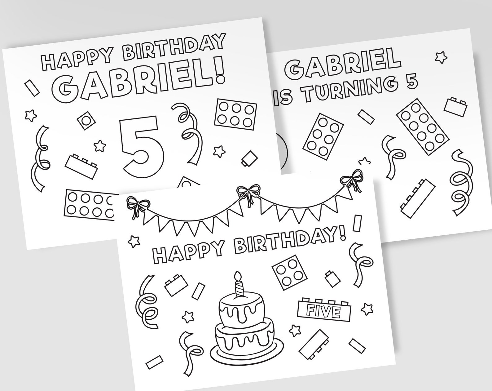 Building Blocks Coloring Pages, Building Blocks Birthday Coloring ...