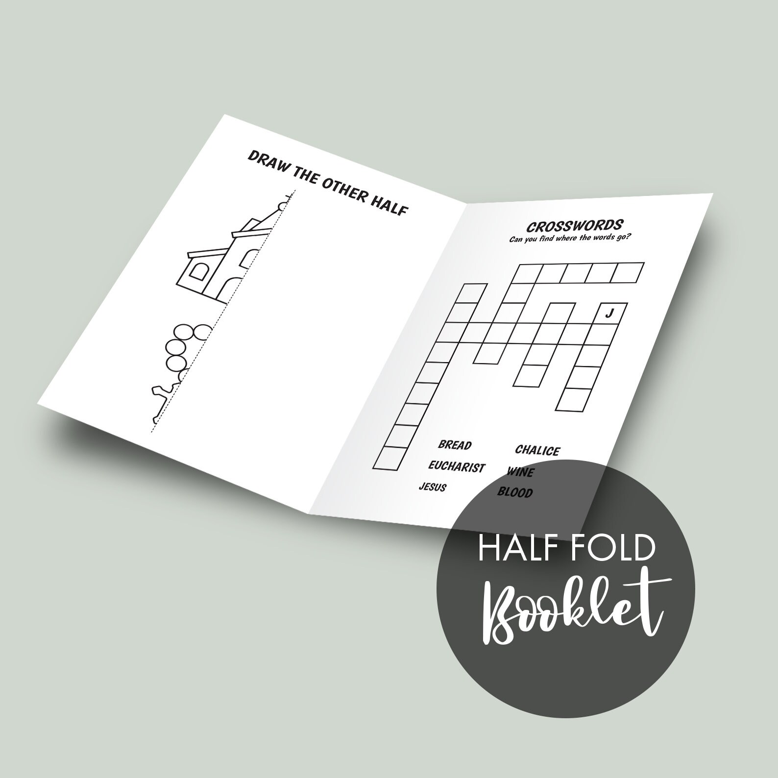 Printable First Communion Activity Booklet, First Communion Activities ...