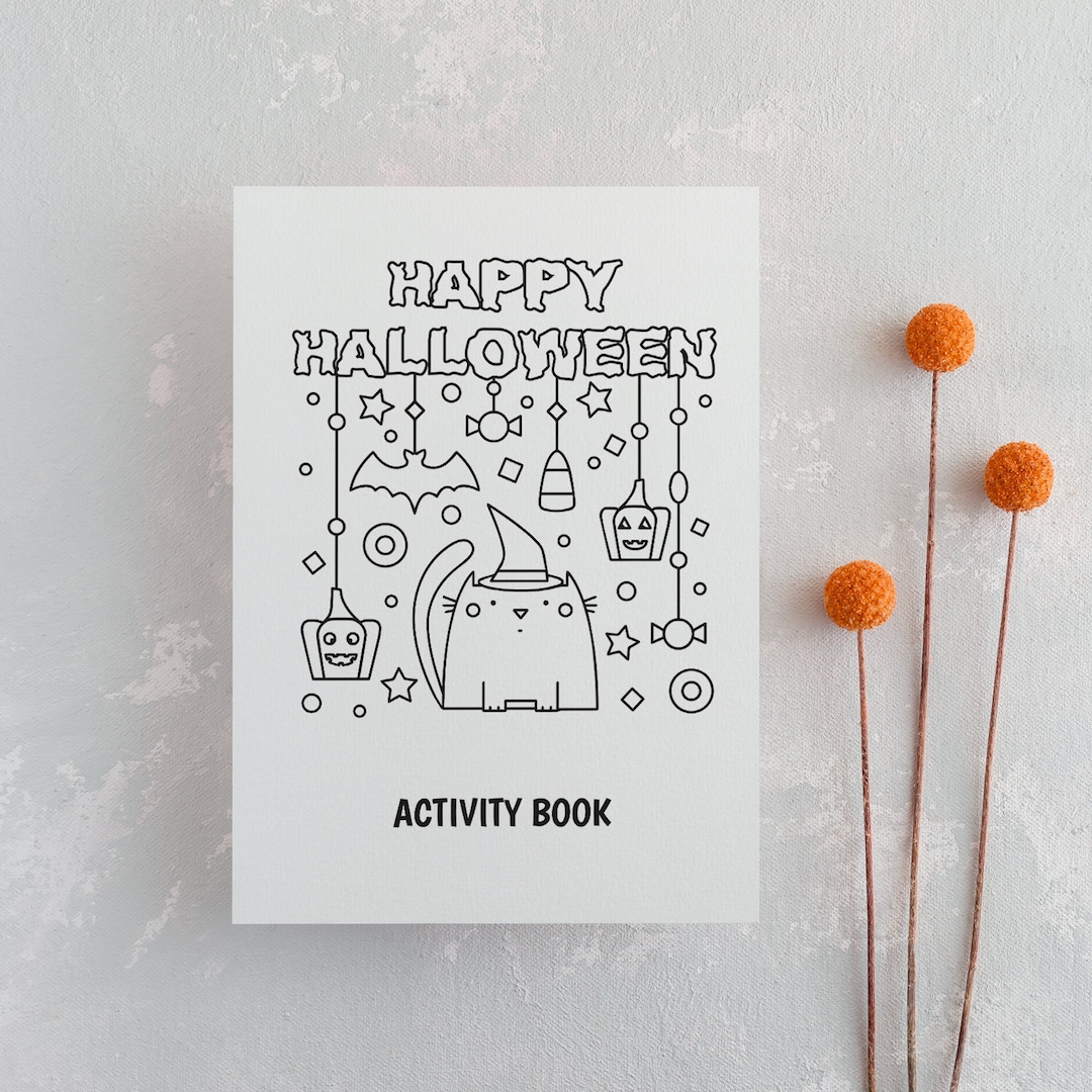 20 Printable Halloween Activity Booklet Printable Halloween - Etsy
