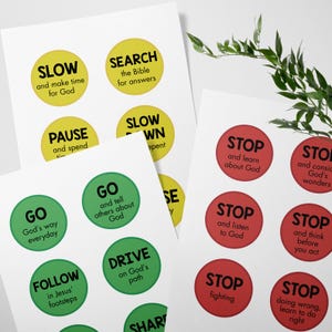 Traffic Light Sunday School Craft, Bible Lesson Traffic Light ...