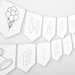 Happy Birthday Coloring Banner, Printable DIY Kids Banner, Birthday ...
