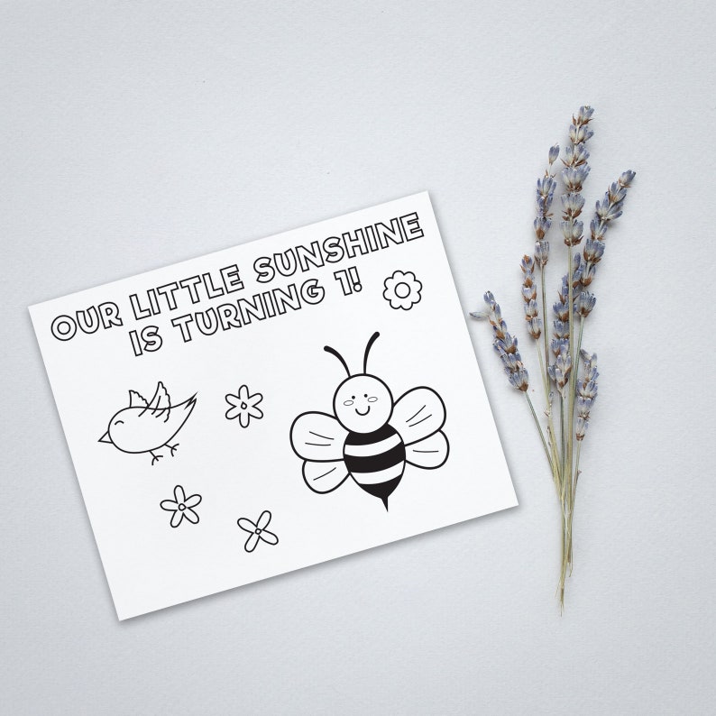 Printable Sunshine Coloring Pages Sun Birthday Party Sheets - Etsy