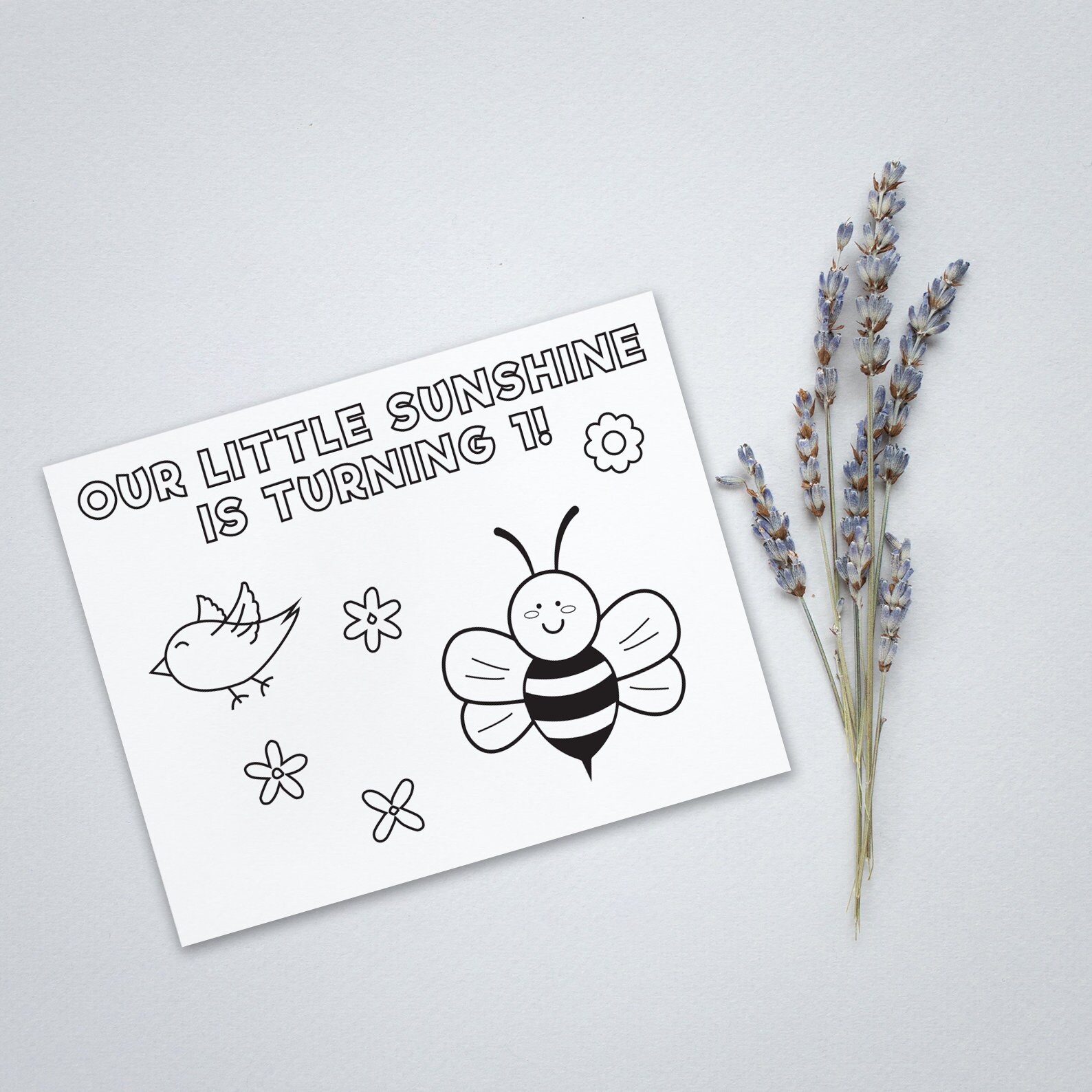 Printable Sunshine Coloring Pages Sun Birthday Party Sheets - Etsy