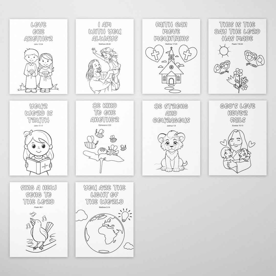 Sunday School Coloring Pages, Preschool Bible Verses, Church Activities ...