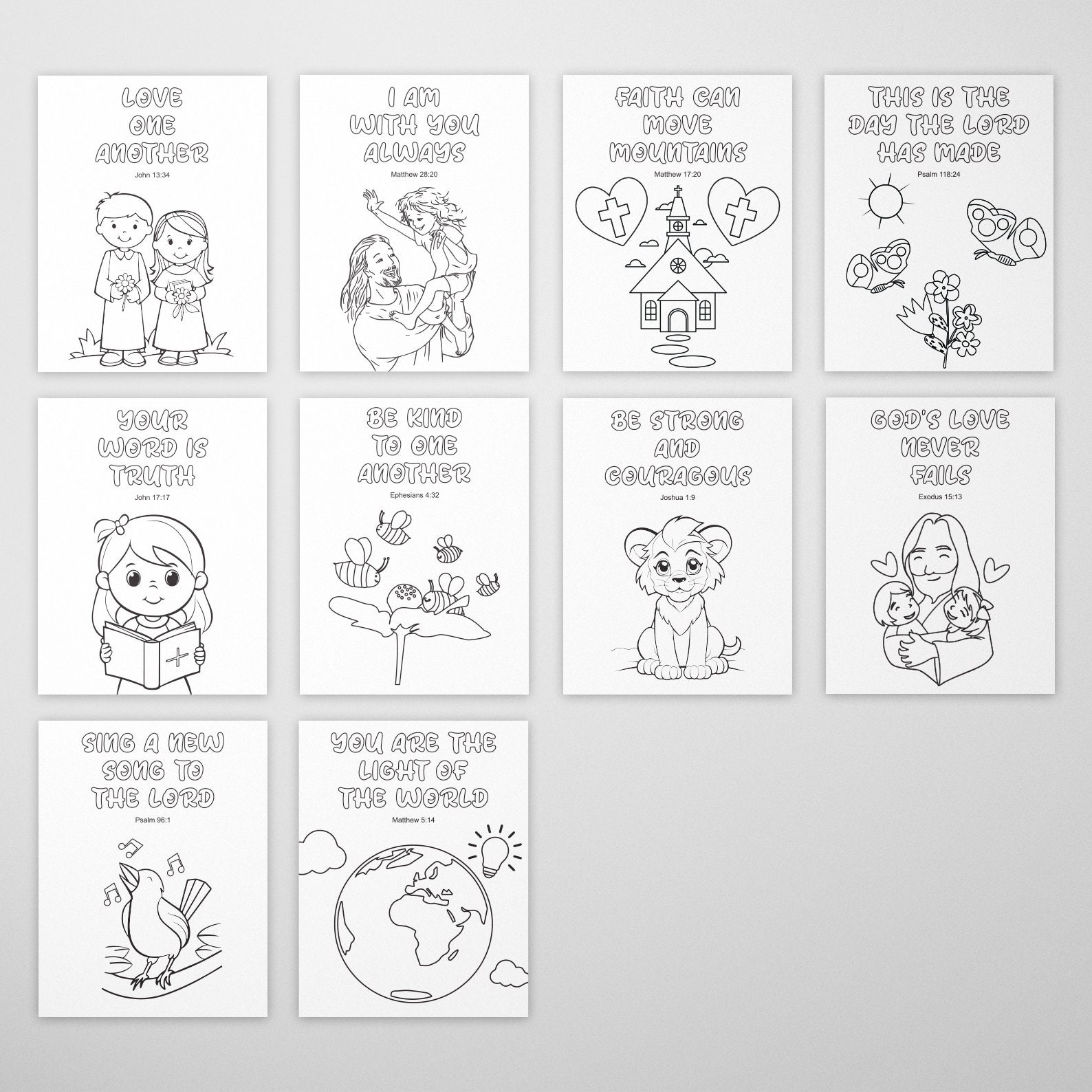 Sunday School Coloring Pages, Preschool Bible Verses, Church Activities ...