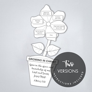 Growing in Christ Craft, Sunday School Crafts, Christian Craft, Growing ...