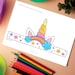 Unicorn Birthday Hat Printable Crown, Paper Hat Craft, Preschool Crafts ...