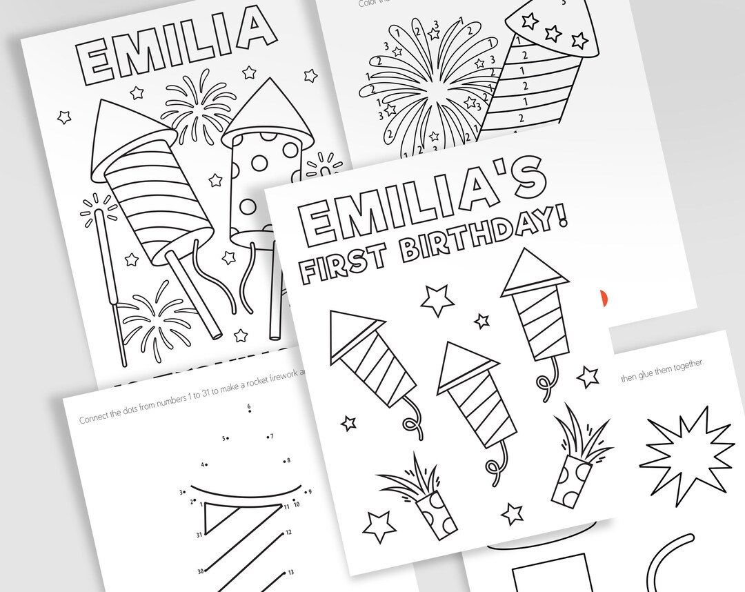 Printable Patriotic Birthday Coloring Pages, 4th of July Birthday ...