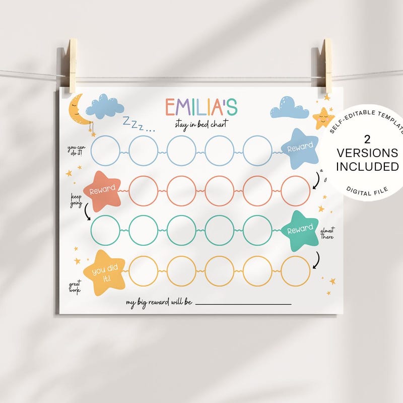 Kids Star Chart Digital - Etsy