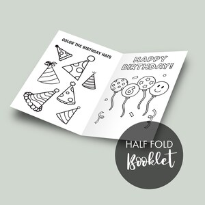 Printable Birthday Activity Booklet, Birthday Activities for Kids ...