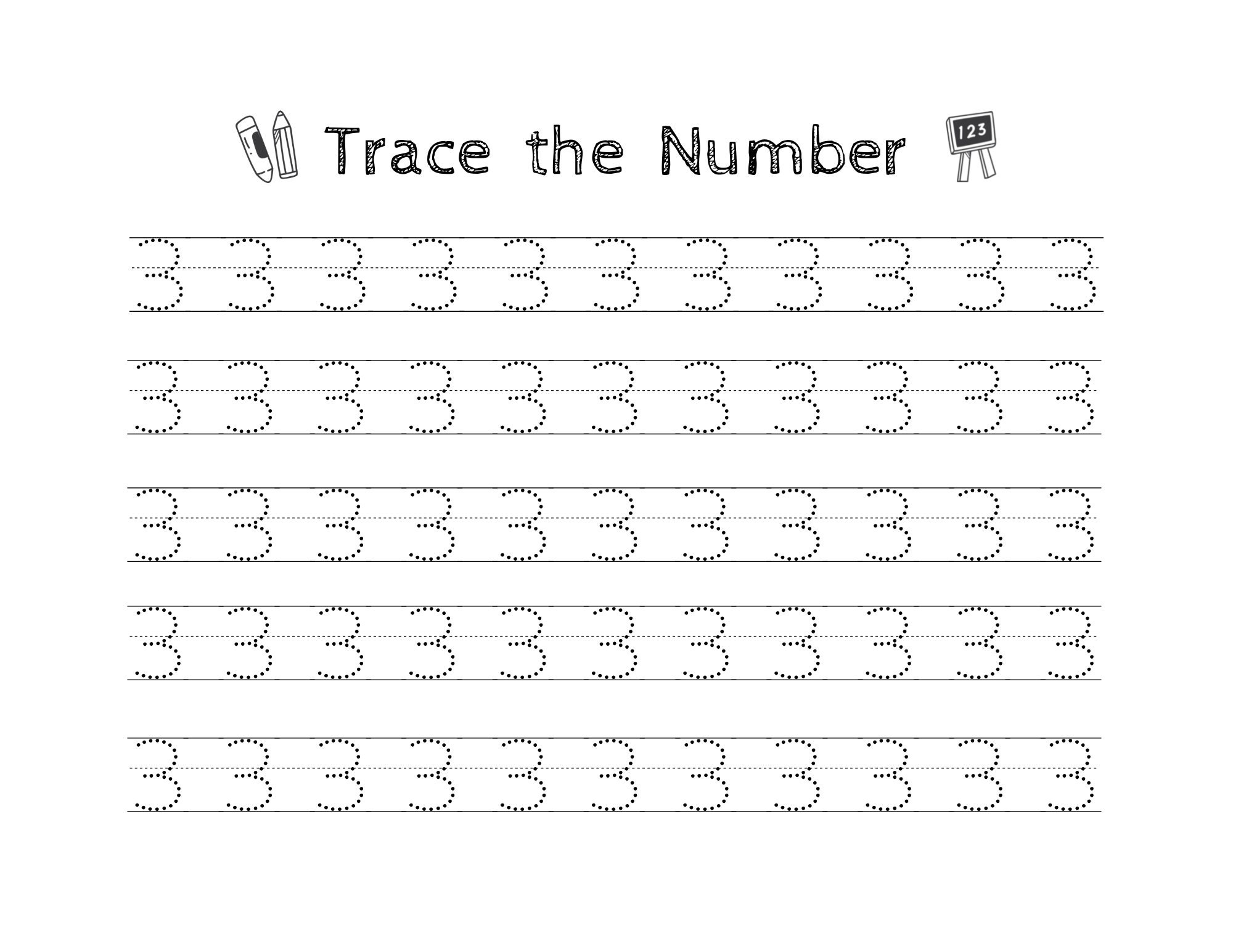 Numbers 0-100 Printable Tracing Worksheet, Numbers, Counting ...