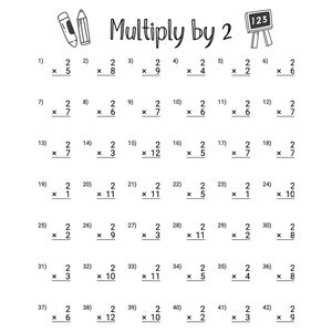 12 Printable Multiplication Worksheets. Numbers 1-12. Answer Key ...