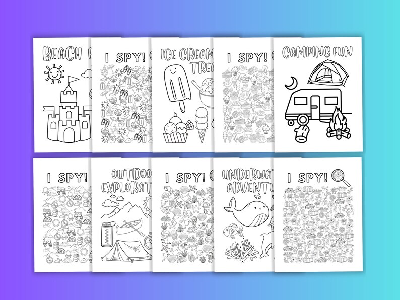 27 Summer Kids Activities, Summer Camp Activity, Printable Activity ...