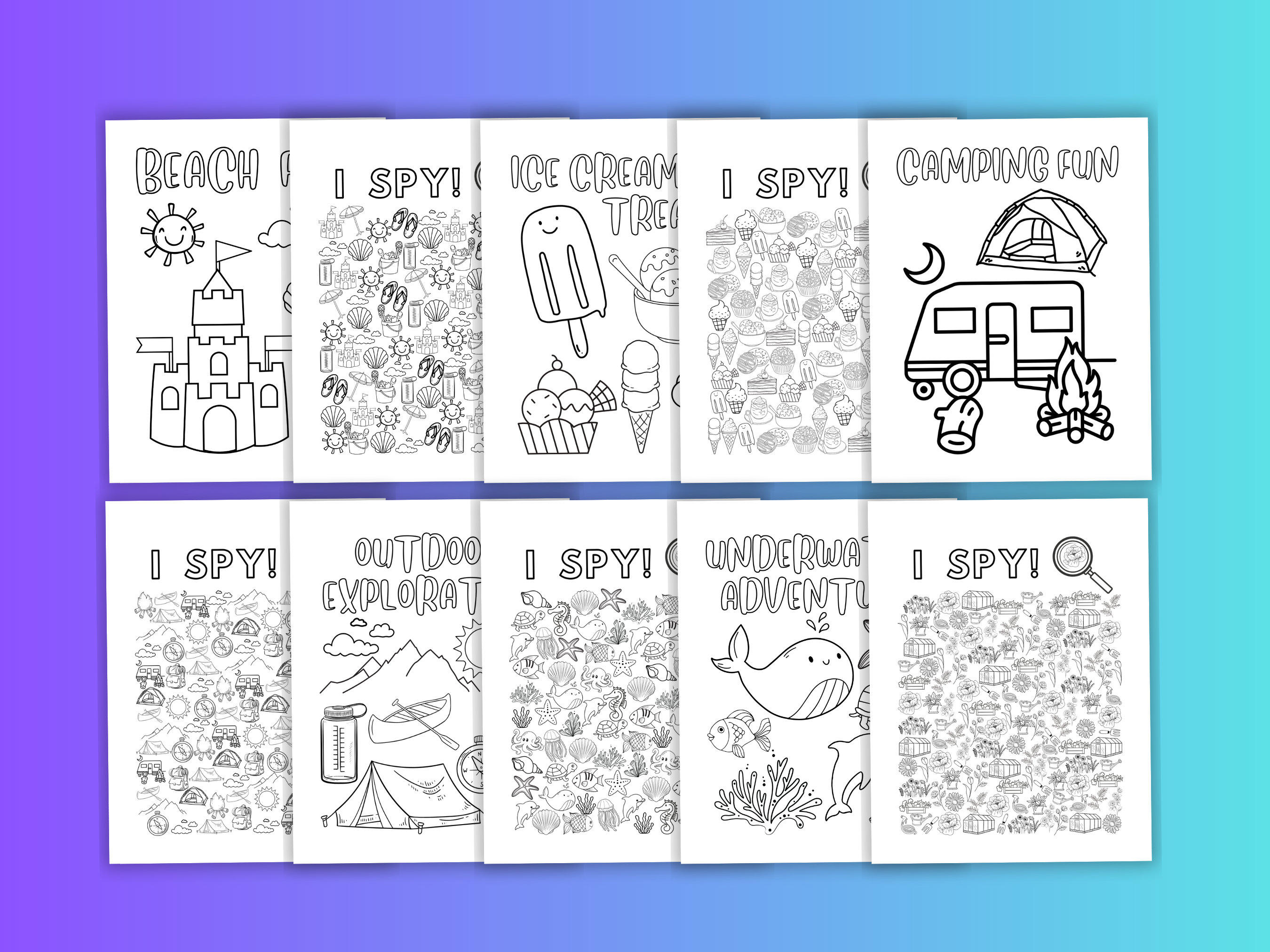 27 Summer Kids Activities, Summer Camp Activity, Printable Activity ...