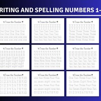 Numbers 0-100 Printable Tracing Worksheet, Numbers, Counting ...