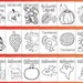 28 Fall/autumn Coloring Pages for Kids, Color, Printable, Digital ...