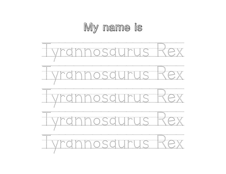 Printable Custom Name Tracing, Personalized Name Tracing, Name Trace ...