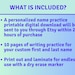 10-page Printable Custom Name Tracing Personalized Name - Etsy