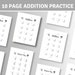 10 Printable Addition Worksheets. Numbers 1-9. Answer Key Included ...