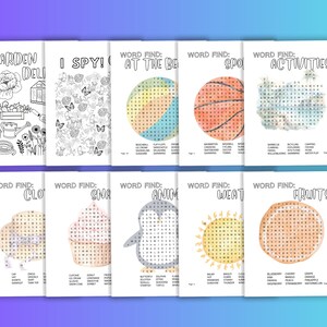 27 Summer Kids Activities, Summer Camp Activity, Printable Activity ...