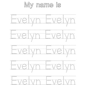 Printable Custom Name Tracing, Personalized Name Tracing, Name Trace ...