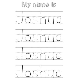 Printable Custom Name Tracing, Personalized Name Tracing, Name Trace ...