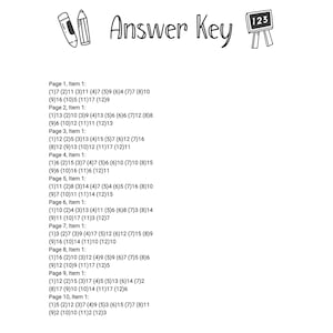 10 Printable Addition Worksheets. Numbers 1-9. Answer Key Included ...