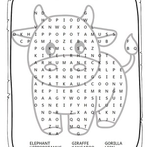 Word Searches for Kids, Fun Shapes, Easy to Read Font, 10 Word Searches ...
