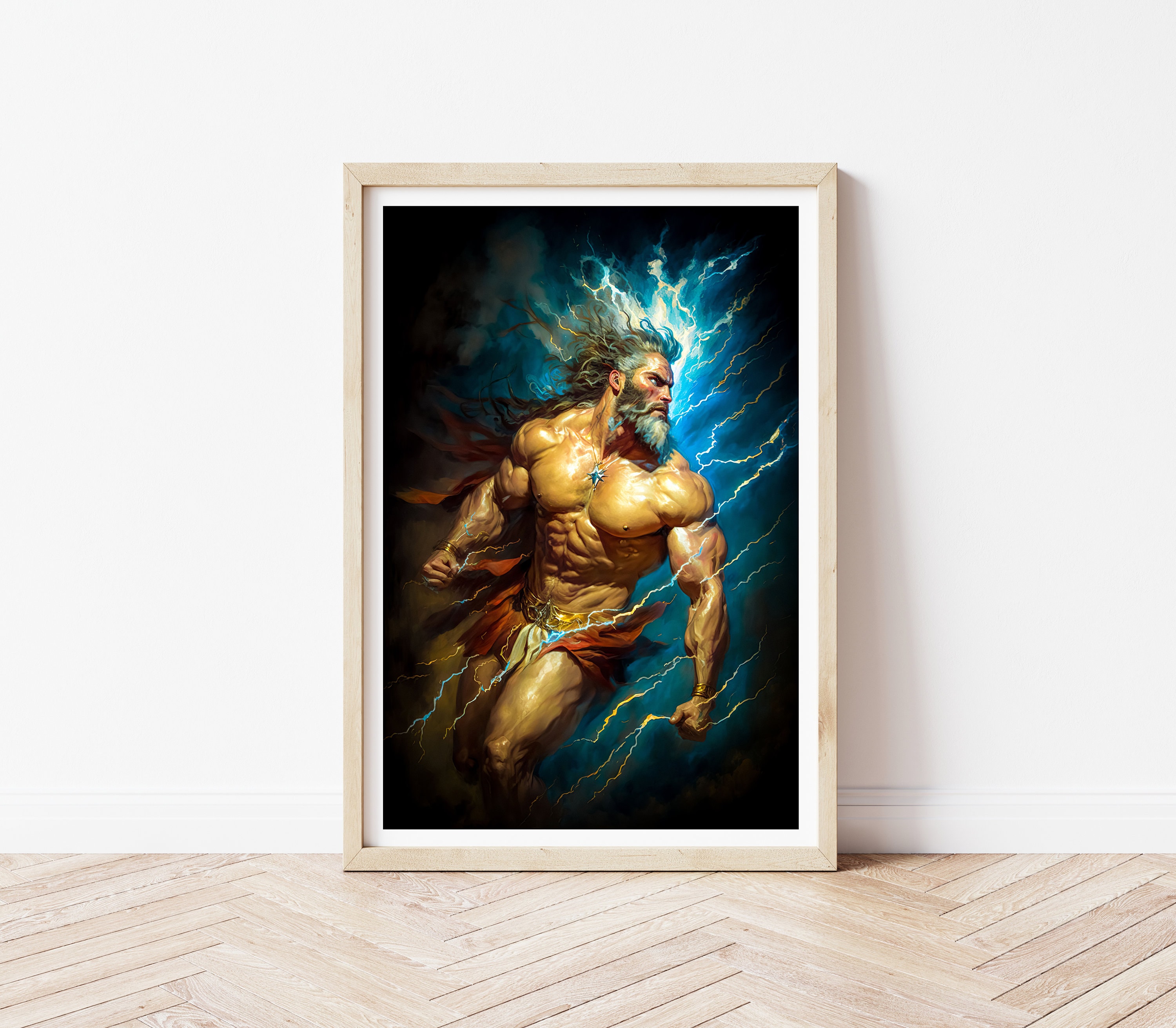 Zeus Greek God Art, Greek Mythology Art , Fantasy Art, Mythical Art ...