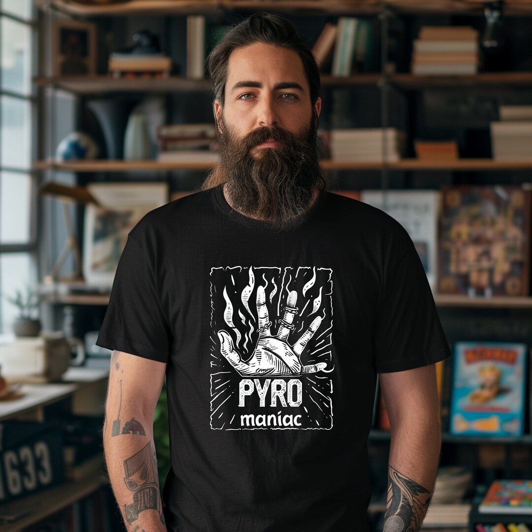 Pyromaniac T-shirt Fire Mage Sorcerer Shirt Fireball Shirt RPG Gamer ...