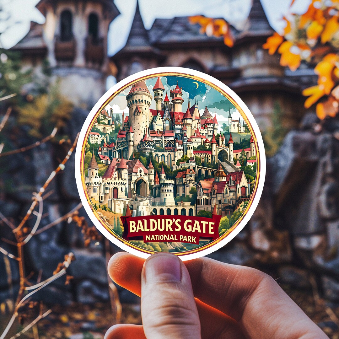 Baldur's Gate National Park Sticker Waterproof Vinyl Sticker Dungeons ...