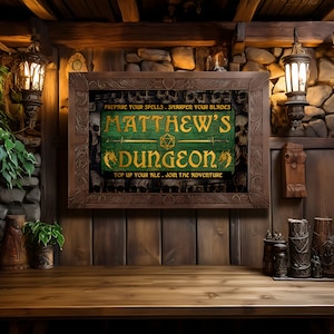 Custom DND Dungeon Poster With Name, Home Decor, Digital Download, Wall ...