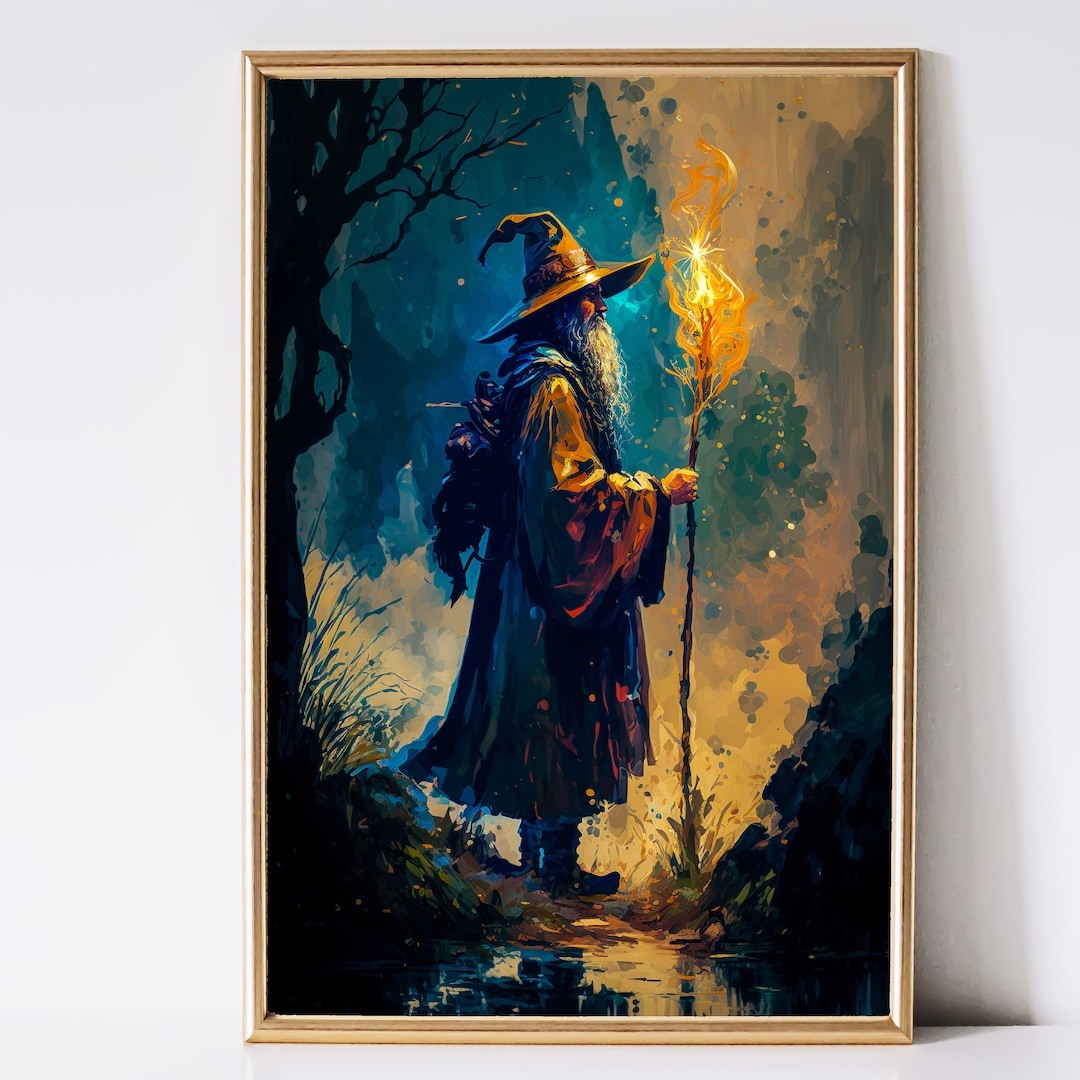 Wizard Art, Fantasy Art, Mythical Art, Magical Art, Digital Download ...