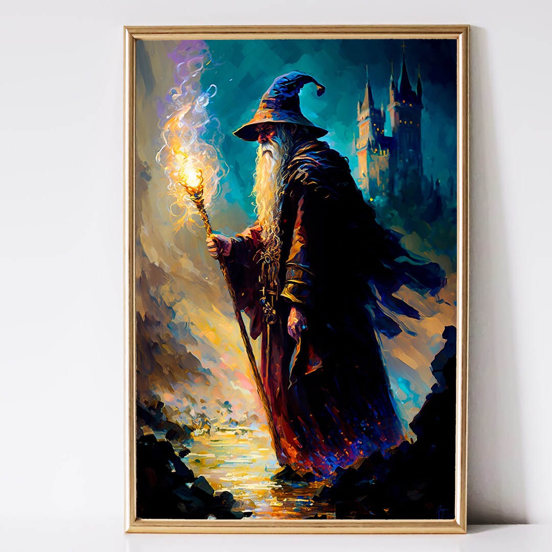 Wizard Art, Fantasy Art, Mythical Art, Magical Art, Digital Download ...