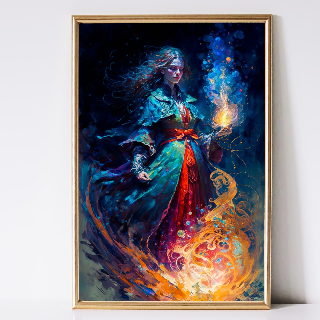 Sorcerer Art, Fantasy Art, Mythical Art, Magical Art, Digital Download ...