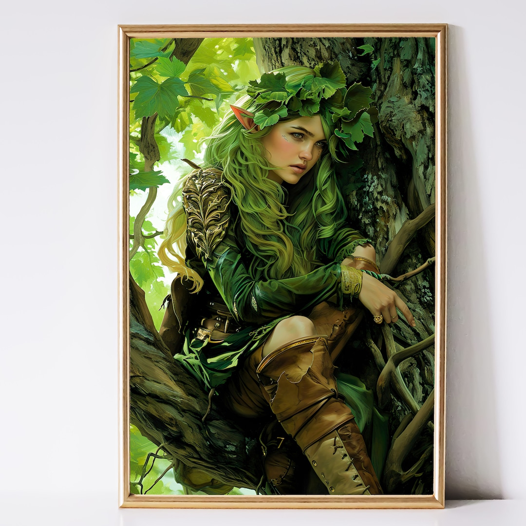 Forest Elf Art, Fantasy Art, Printable Wall Art, Fantasy Art Print ...