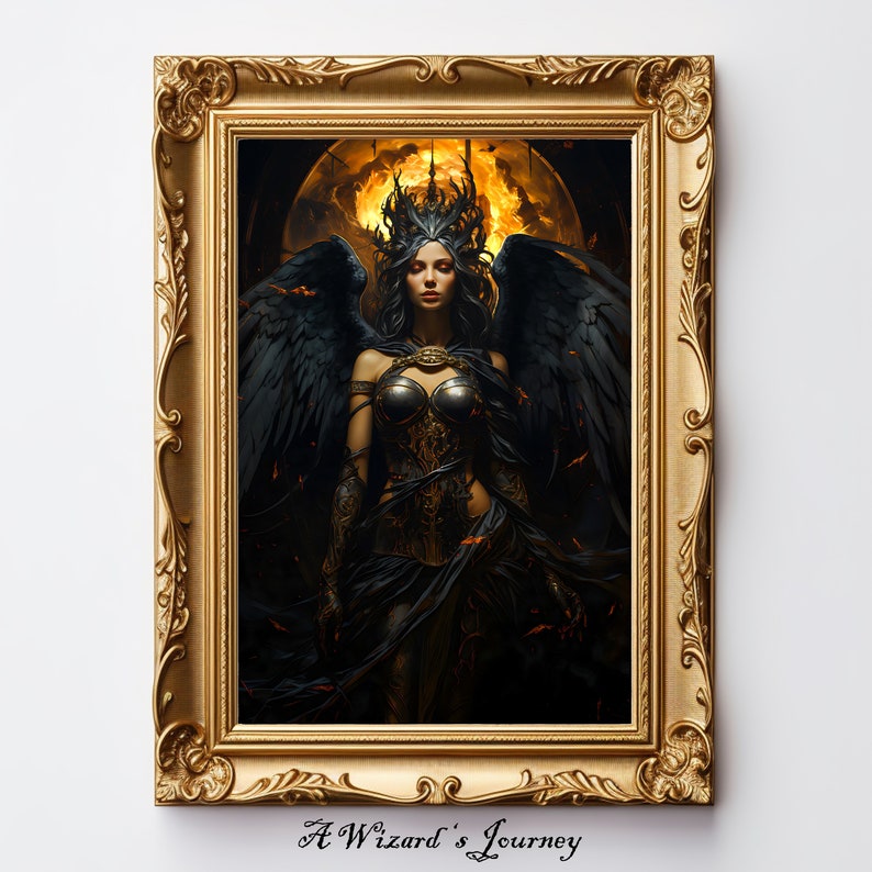 Nyx Déesse grecque de lart nocturne Art de la mythologie - Etsy France